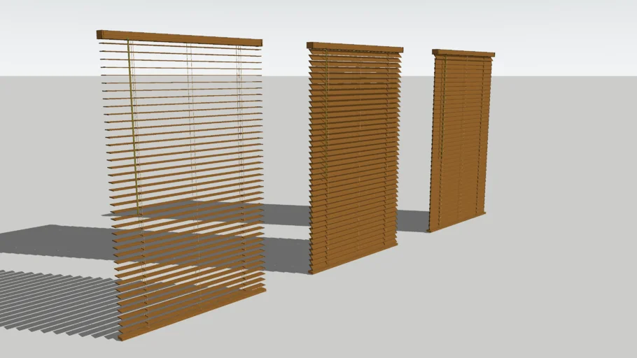 Lo poly Wooden blinds | 3D Warehouse