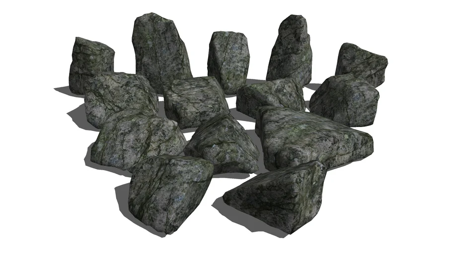 Beach Rocks | 3D Warehouse