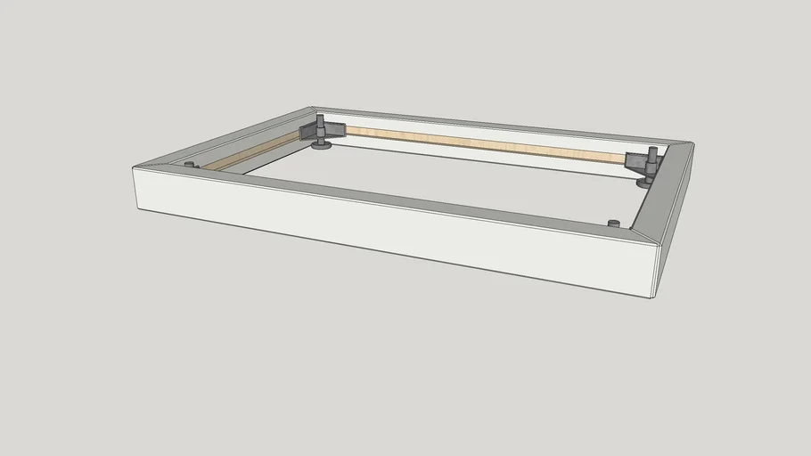 IKEA EKET base frame 35x25 white | 3D Warehouse