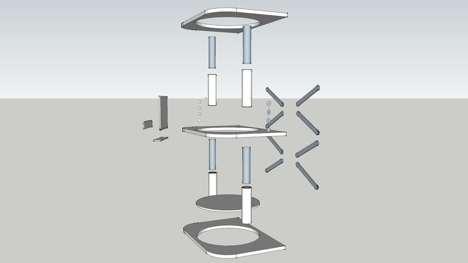 durga exploded yoga mat holder | 3D Warehouse