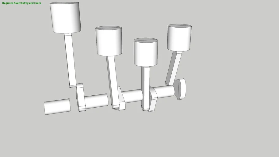 4 cylinder engine. sketchy 3. dont download directly. | 3D Warehouse