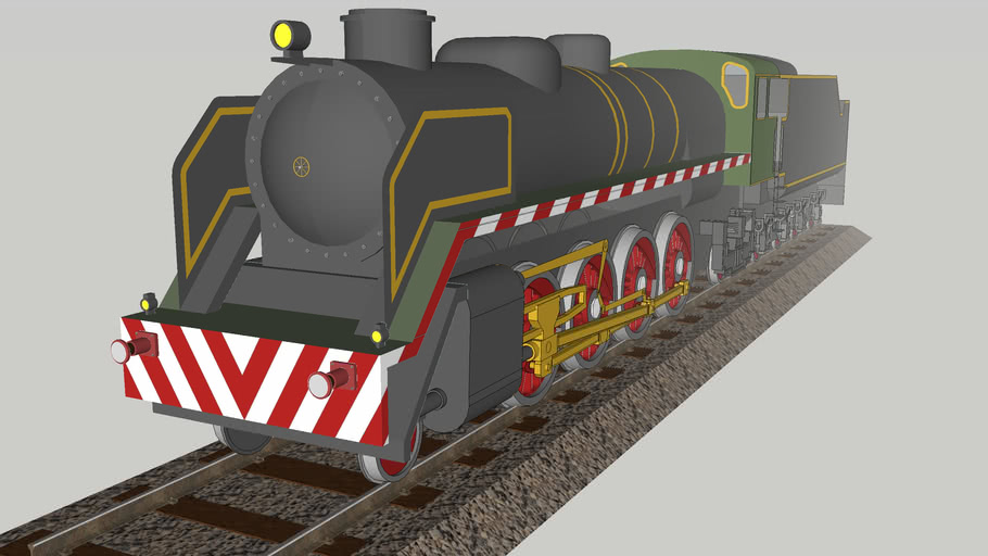 Steam locomotive Mikado | 3D Warehouse