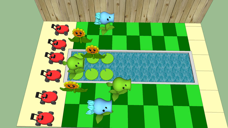 Plants Vs. Zombies: Pool Zone | 3D Warehouse