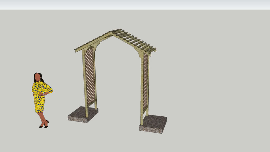 Garden trellis arch | 3D Warehouse