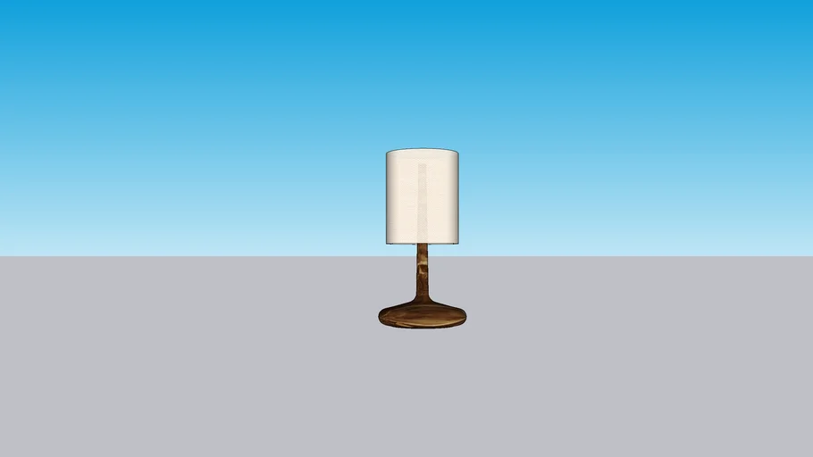Wooden table lamp. | 3D Warehouse