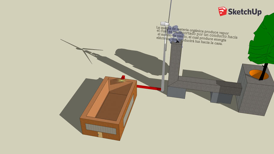 Planta de energía biomasa o biovegetal | 3D Warehouse