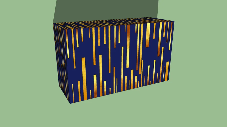 Martel Blue Gold Bar | 3D Warehouse