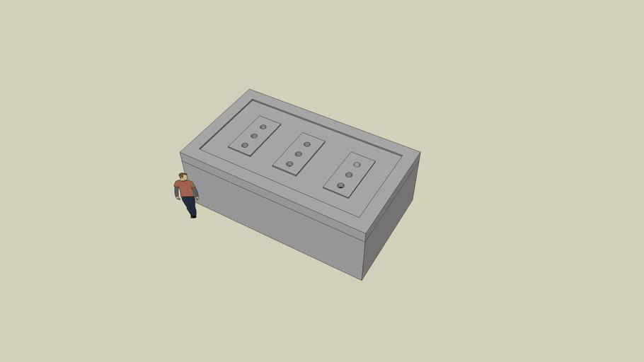 Enchufe triple a la vista | 3D Warehouse