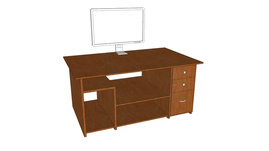 computer desk | 3D Warehouse