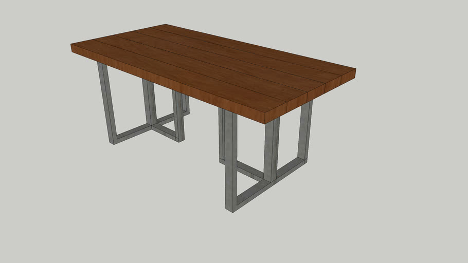 Wooden Table v2 | 3D Warehouse