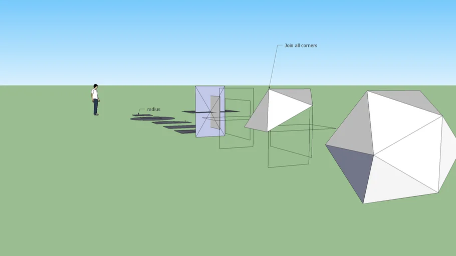 Creating an icosahedron (revised) | 3D Warehouse