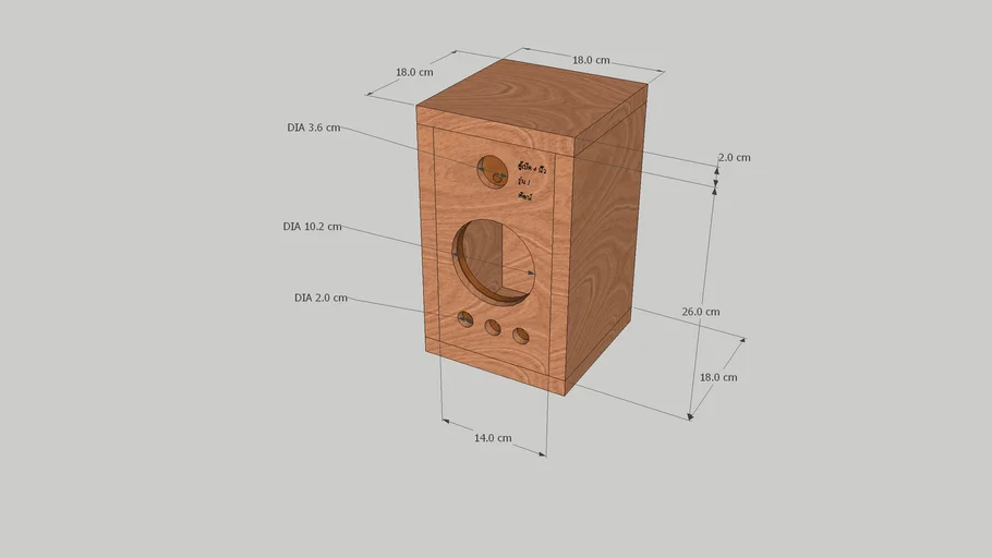 4'2way SpeakerBox, IND.COM.TECH | 3D Warehouse