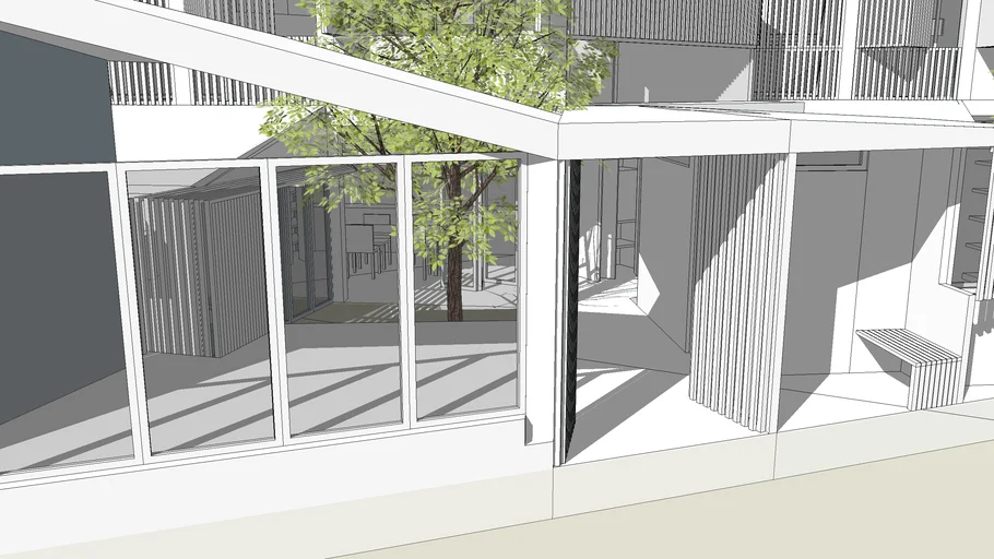 claremont courtyard site plan | 3D Warehouse