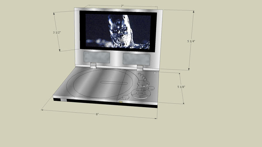 DVD Player shoing terminator | 3D Warehouse