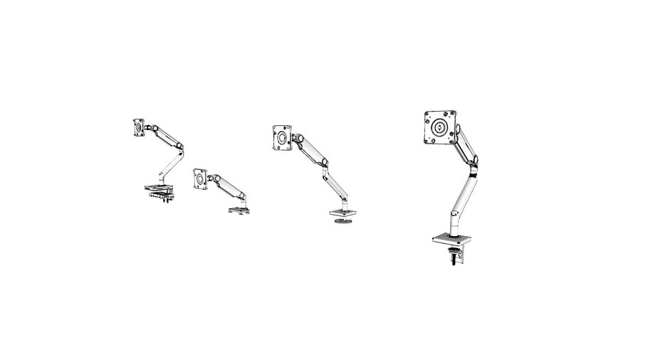 M2.1 SINGLE MONITOR ARM | 3D Warehouse