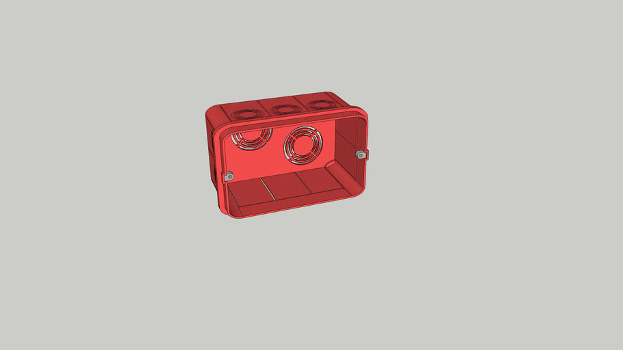 ELECTRIC BOX SCATOLA PER IMPIANTO ELETTRICO TIPO 503 ROSSA | 3D Warehouse
