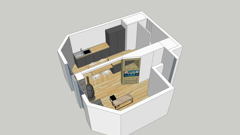 lougest les orres projet 1 Rdc | 3D Warehouse