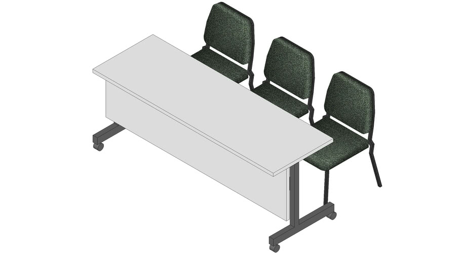 Conference Table and Chair x3 | 3D Warehouse