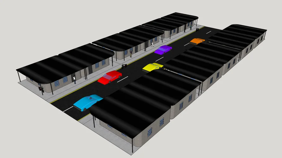 3D Printed Architecture Neighborhood | 3D Warehouse