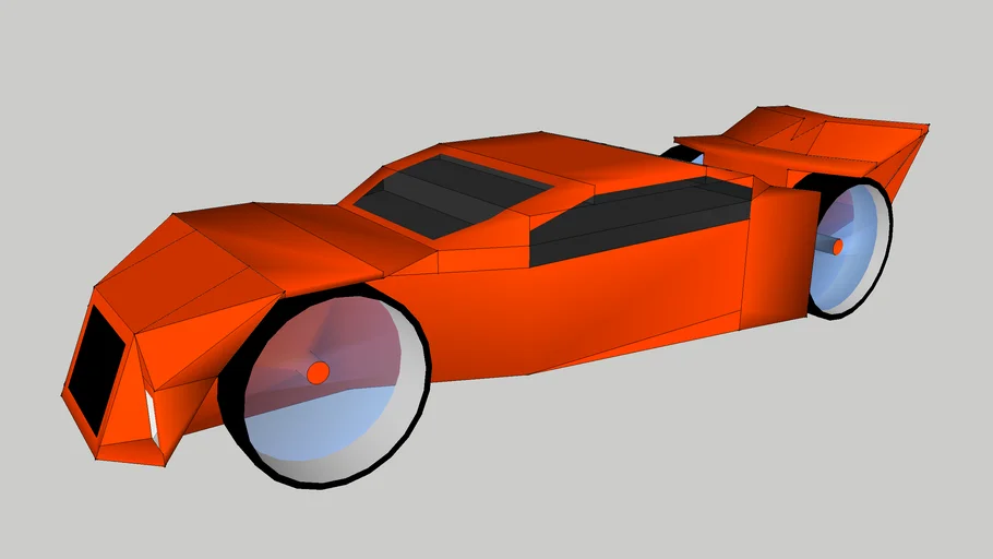 Concept Car with Translucent Rims | 3D Warehouse