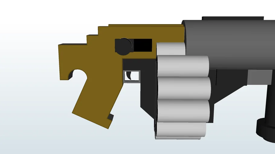 Silver Shields M303 12. Guage Automatic Shotgun | 3D Warehouse