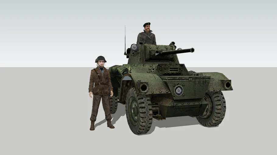 WW2 Polish Daimler Scout Car Set 01 | 3D Warehouse