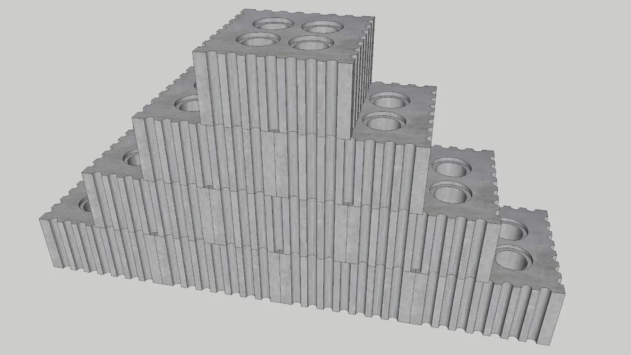 New style concrete blocks | 3D Warehouse