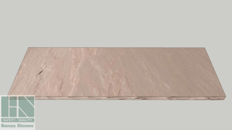 Banas Stones Natural Jumbo Slabs - 24' x 72' - Banas Flint | 3D Warehouse