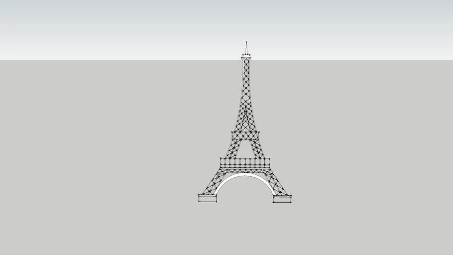 2D Eiffel tower | 3D Warehouse