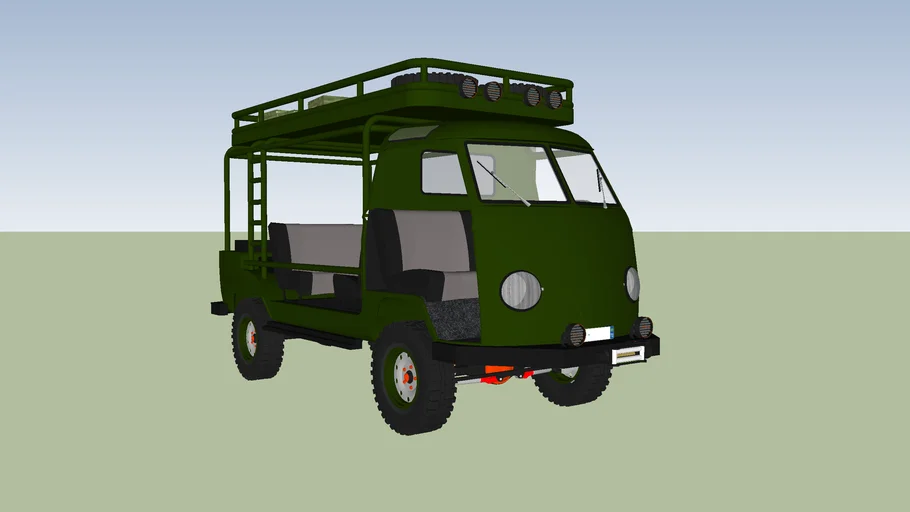 Volkswagen T1 'Military version' | 3D Warehouse