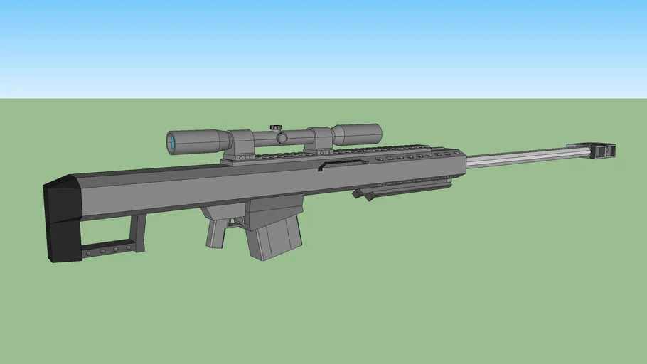 Barrett 50 call. | 3D Warehouse
