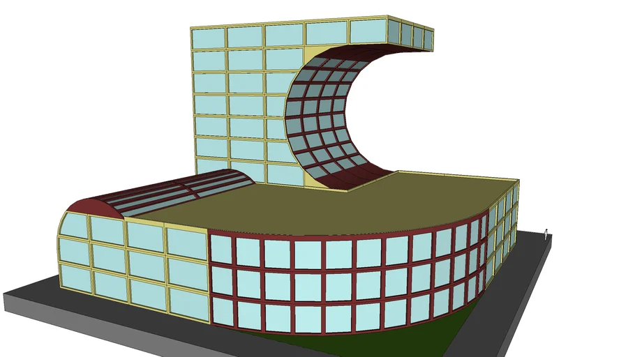 Building inspired by the sea and its waves | 3D Warehouse