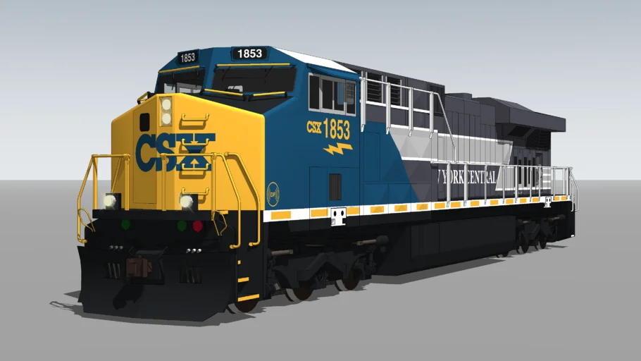 GE ES44AH - New York Central (CSX Heritage) | 3D Warehouse