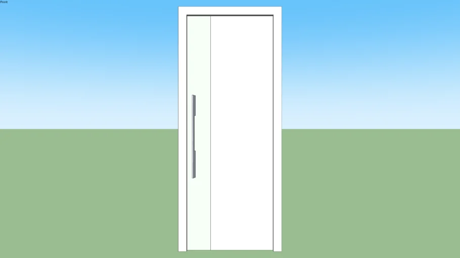 Porta MDF branca | 3D Warehouse