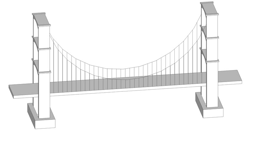 GOLDEN GATE PARA MAQUETA | 3D Warehouse