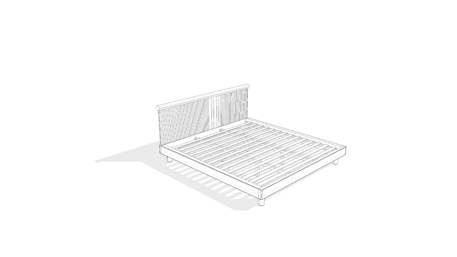 Odeon King Bed by Gus* Modern | 3D Warehouse