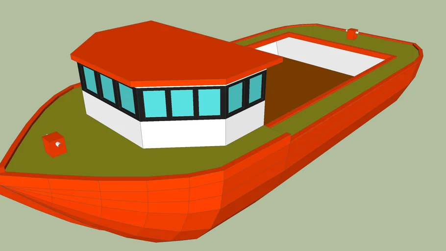 Creel Boat / Work Boat by Coggie | 3D Warehouse