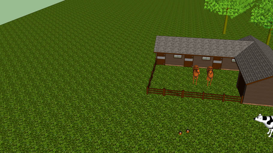 farm,horses,cows cottage stable | 3D Warehouse