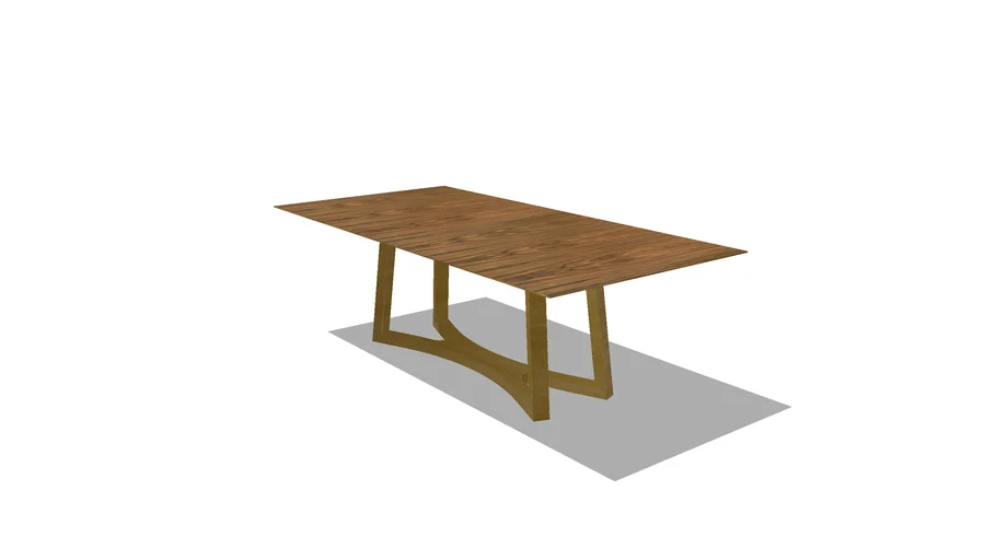 Mesa de Jantar Ferrero retangular - Fabrício Roncca | 3D Warehouse