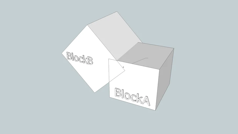 Intersecting blocks in different context | 3D Warehouse