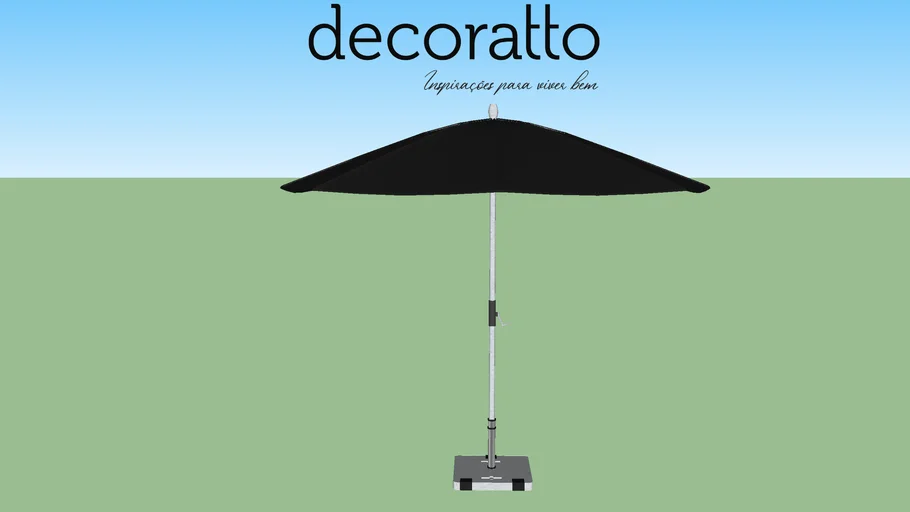 OMBRELLONE CENTRAL DECORATTO TWIST | 3D Warehouse