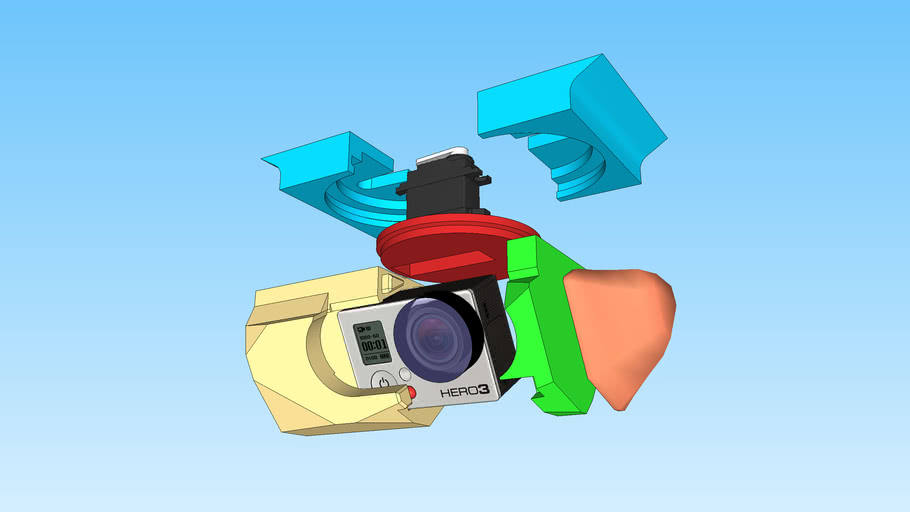 3D Printed 1-Axis GoPro Gimbal | 3D Warehouse