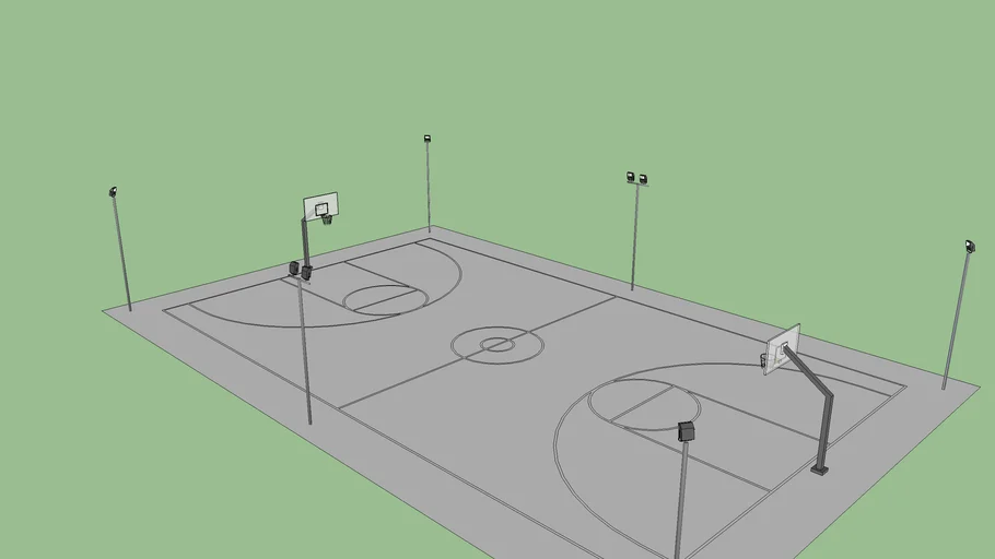 Basketball Court 3d Warehouse Sketchup Components 3d Warehouse