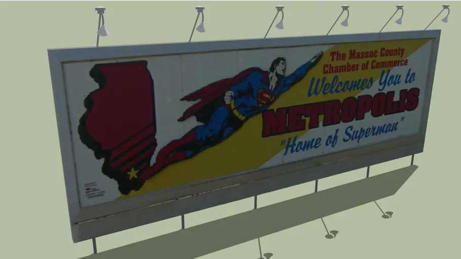Welcome Sign Metropolis, Illinois | 3D Warehouse