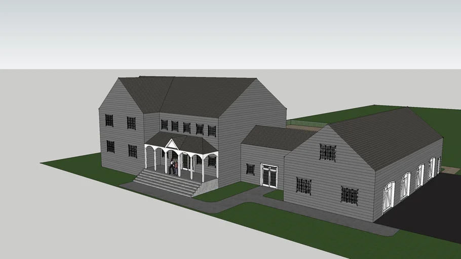 colonial style house | 3D Warehouse
