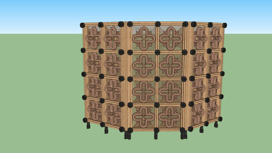 wooden partition wall | 3D Warehouse
