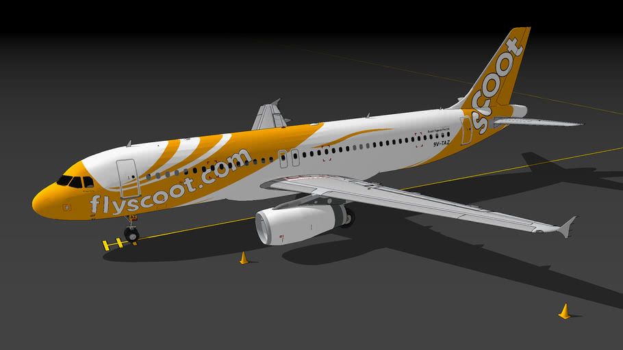 Scoot A320-232 'Ki Jiak Hong' (2019) | 3D Warehouse