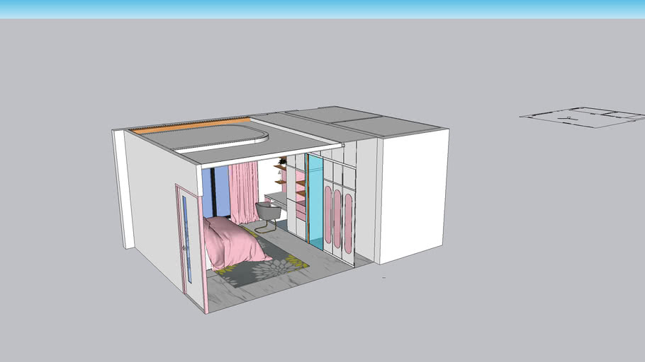 interior girls bedroom | 3D Warehouse