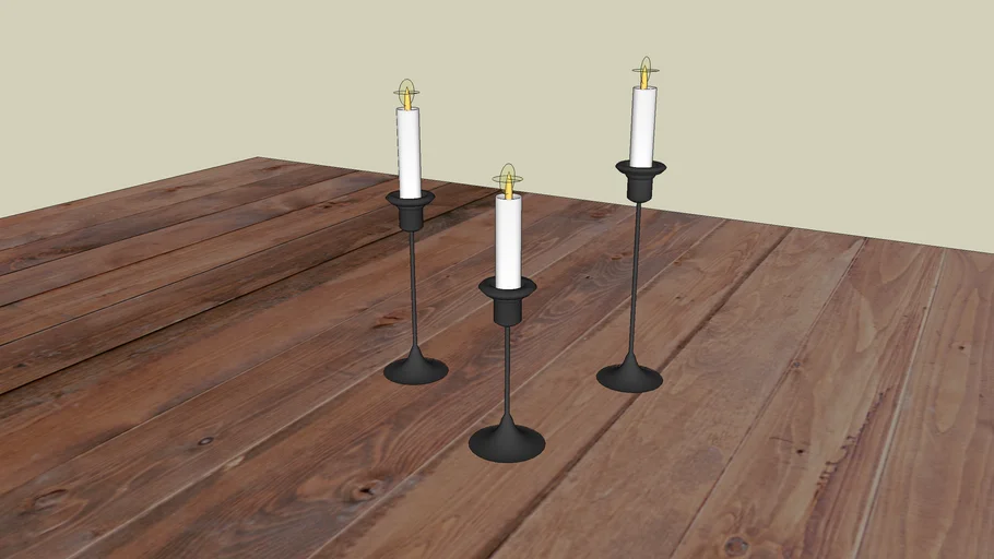 Candle and Sub-Surface Scattering (SSS) Example | 3D Warehouse