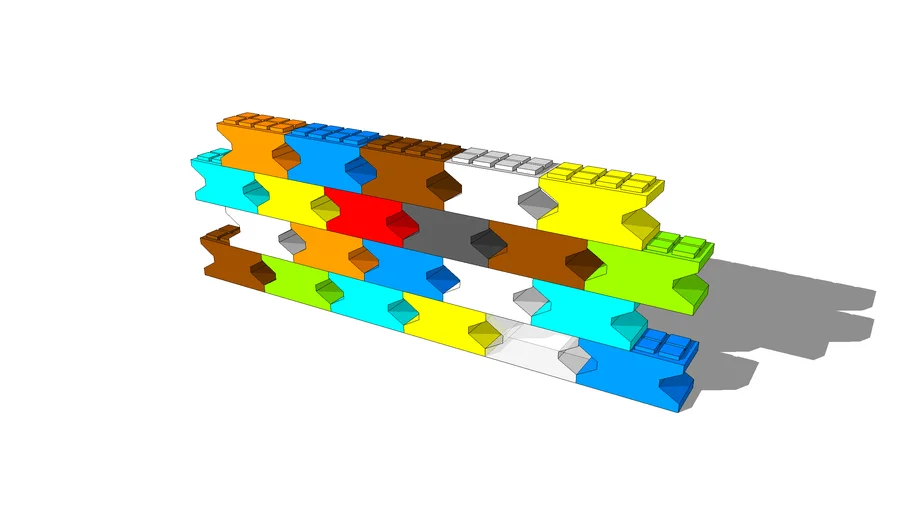 Custom Block Wall | 3D Warehouse